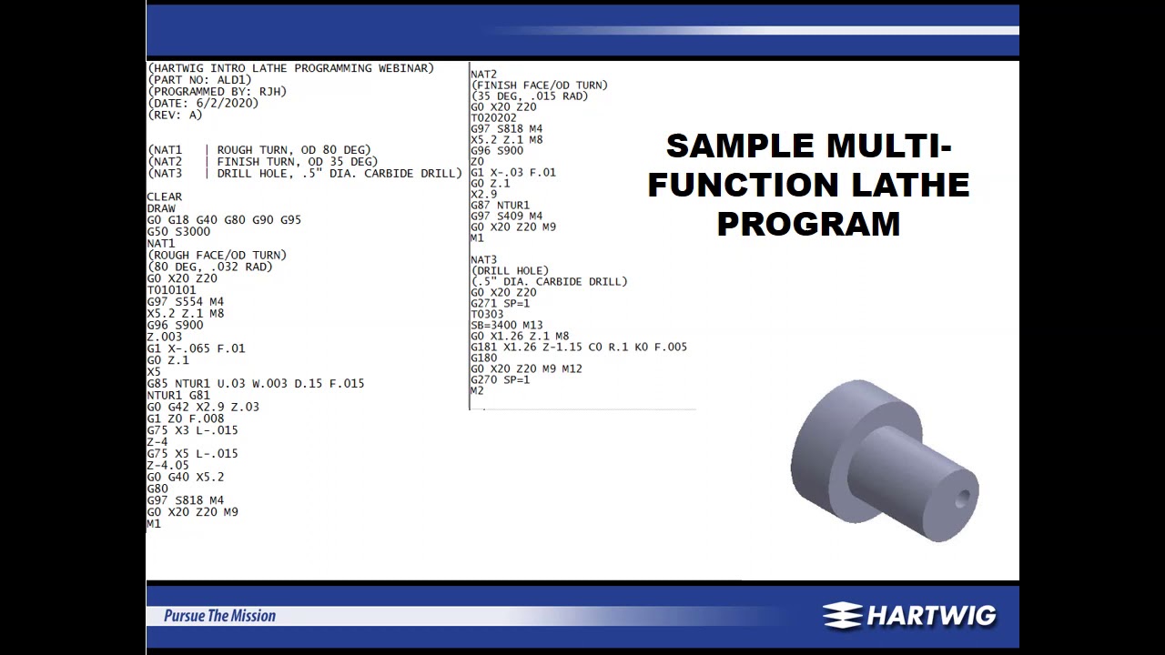 Training Class - Okuma Lathe Multi-Function Programming Basics