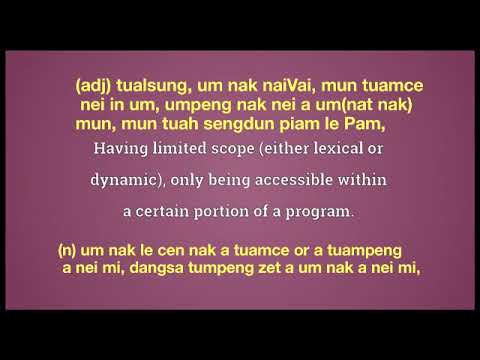local meaning in English Ngawn