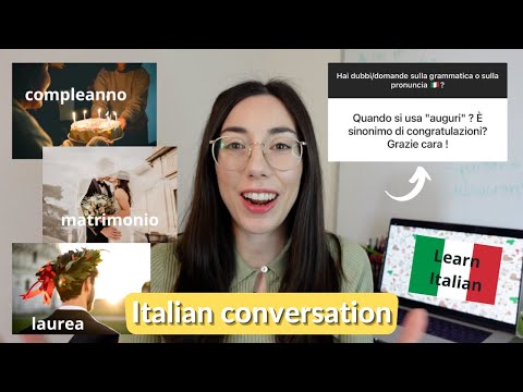 What to say in Italian in these situations? AUGURI or CONGRATULAZIONI (PART 8, Subtitles)