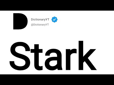 Stark Meaning in English