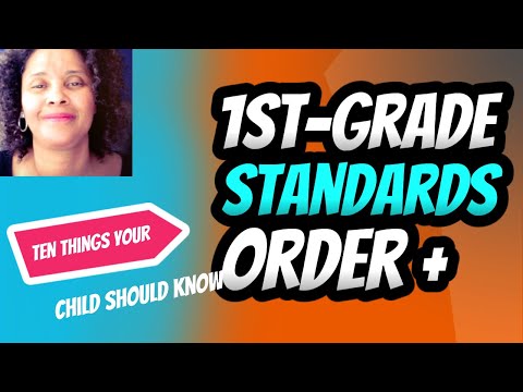 1st grade academic standard - understanding order & the commutative property