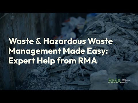 Simplify Waste & Hazardous Waste Management with RMA | Resource Management Associates