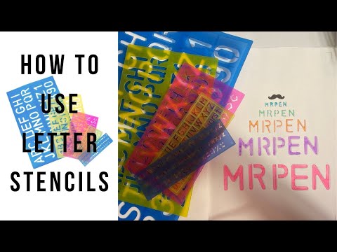 How to Use Letter Stencils