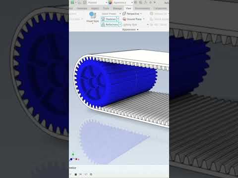 Conveyor CAD model…#cadsoftware #cadcommunity #cadtutorial #engineering #autodeskinventor