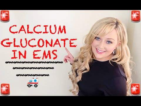 EMT/Paramedic Medication Notecards || Calcium Gluconate