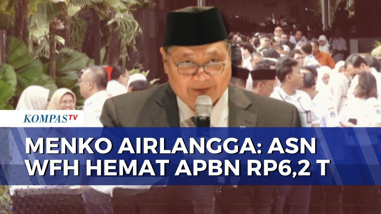 Coordinating Minister Airlangga Says Working from Home (WFH) Every Friday Could Save Rp6.2 Trilli...