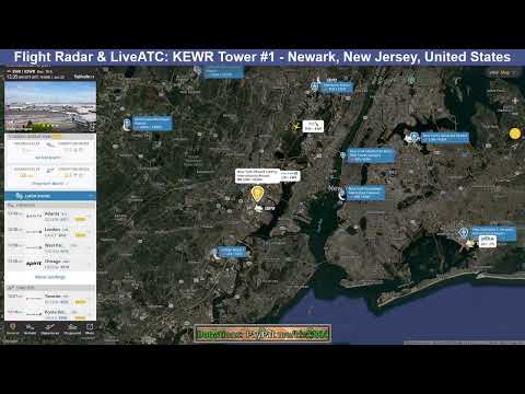 Flight Radar & LiveATC: KEWR Tower #1 - Newark, New Jersey, United States