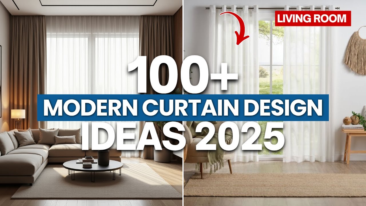 100+ Modern Curtain Design Ideas 2026 : Living Room Curtains & Home Interior Trends