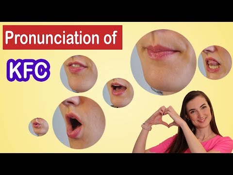 How to pronounce KFC, American English Pronunciation Lesson