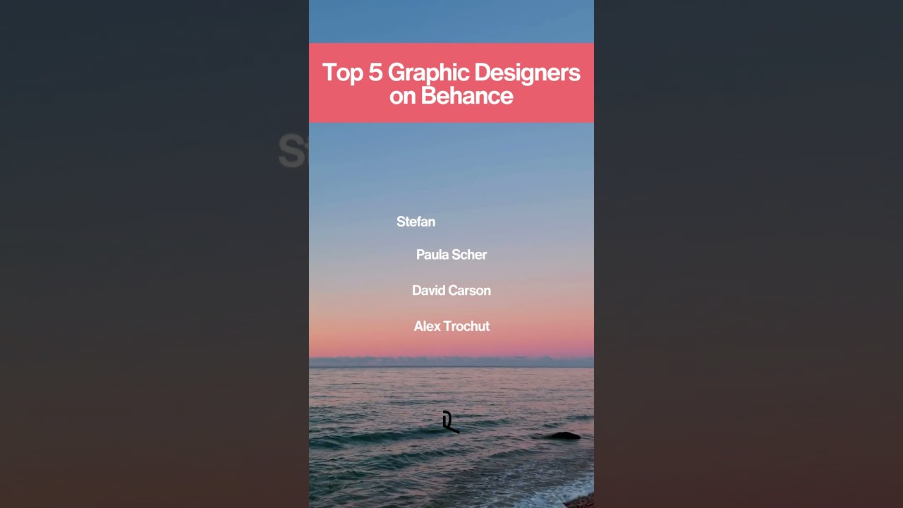 Top 5 Graphic Designers On Behance #shorts #graphicdesign #design