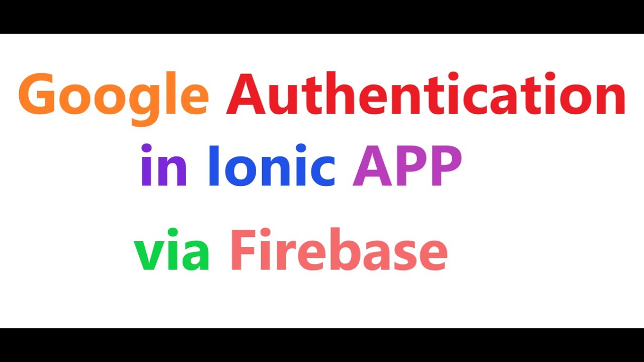 Login via Google authentication in Ionic APP via Firebase