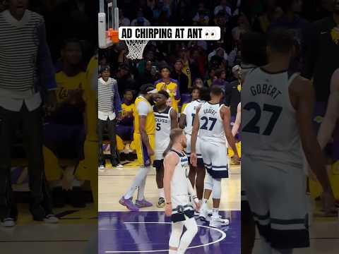 Anthony Davis letting Ant know after the and-1 ๐ฃ๏ธ (via LADEig/X)