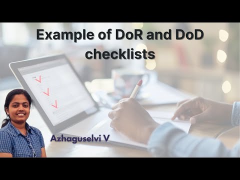 Example of DoR and DoD checklists