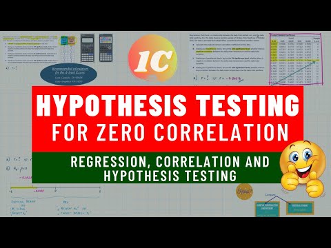 HYPOTHESIS TESTING for ZERO CORRELATION 1C | Statistics Y2 | Edexcel AQA OCR