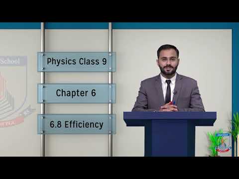 Class 9 - Physics Chapter 6 - Lecture 9 - Efficiency - Allied Schools