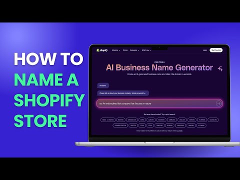 How to Name a Shopify Store with Free AI Tool: Shopify Business Name Generator