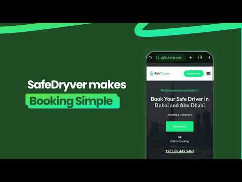 No more confusion, book SafeDryver now!