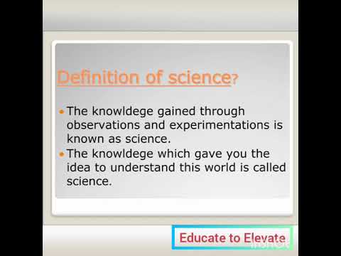 Definition Of science||What is science||Basic Concept of science