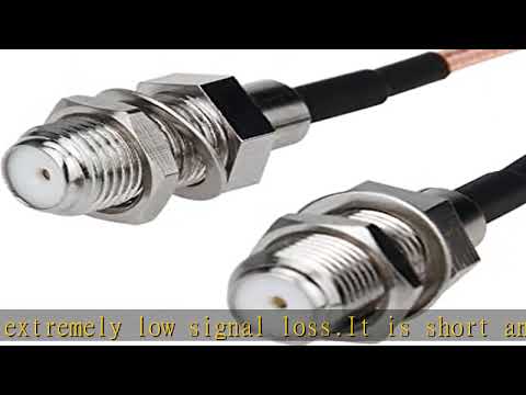 F-Type RG6 Splitter Coax Cable, 75Ohm TV Antenna 3 Way Splitter Combiner RFAdapter F Male to F Dual