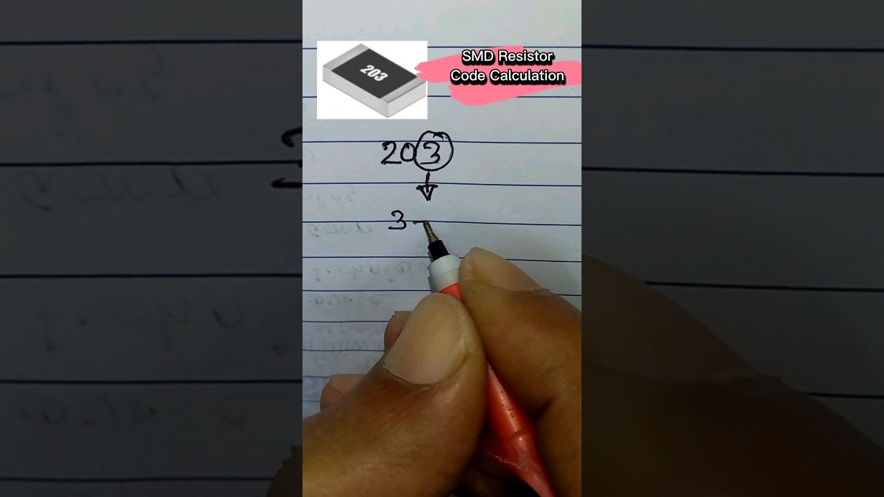 SMD Resistor Code Calculation Explained