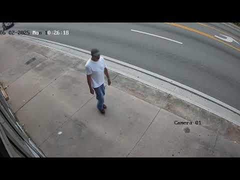 Suspect caught on surveillance video