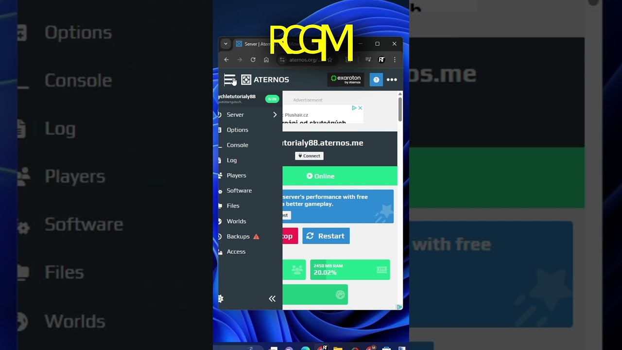 Turn On Cheats In Aternos Server #aternos