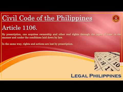 Civil Code of the Philippines, Article 1106