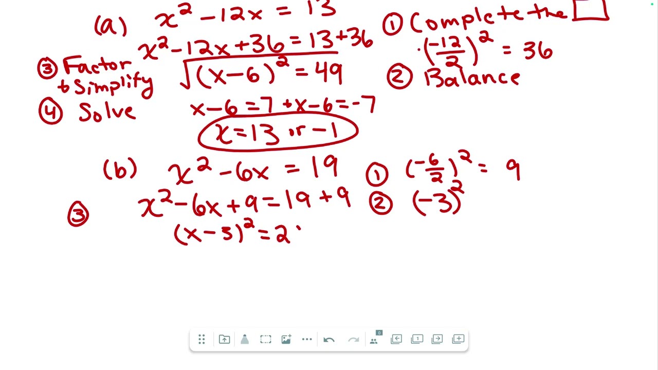 Honors Algebra 9 4 Notes Pt 2