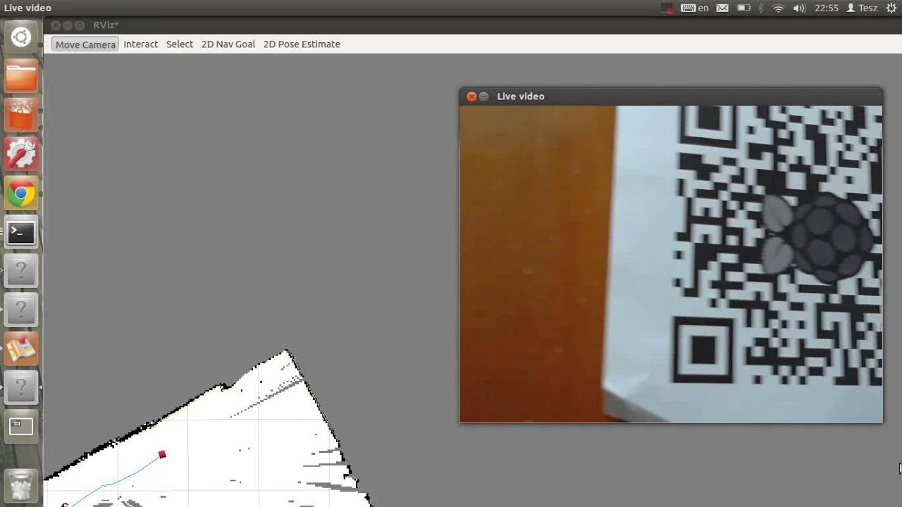 QR Code Detection + ROS Gmapping