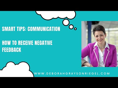 How to Receive Negative Feedback