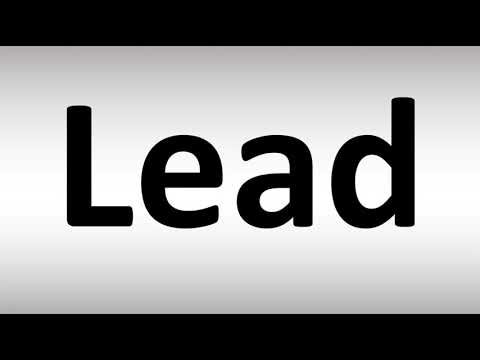 How to Pronounce Lead