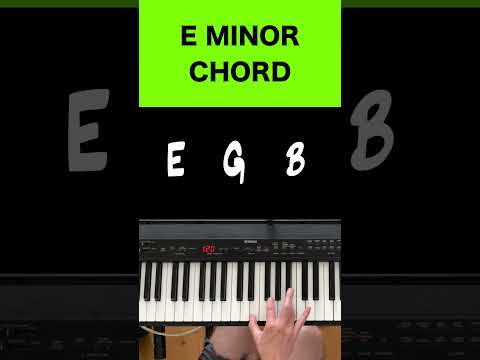 Learn To Play E Minor Chord On Piano: Easy Tutorial For Beginners | Music Simply Understood