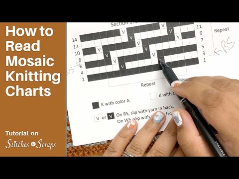 How to Read a Mosaic Knitting Chart