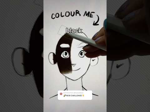 Color Wheel Picks My Drawing…🌈🎨😳(Surprising Results..) #artchallenge #drawing #guessthecolor