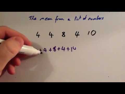 The mean - Corbettmaths