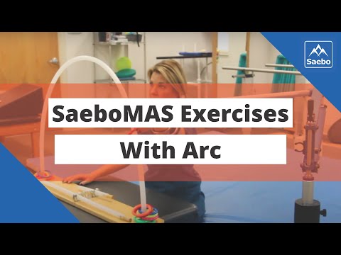 SaeboMAS Exercise - Sitting Shoulder Horizontal Abduction and Adduction with Arc