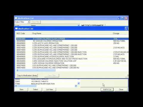 SETUP: Library - Medications