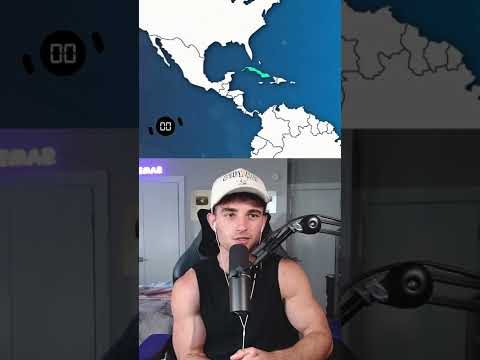 Can you guess the country by its location on a map?