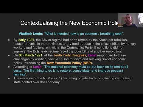 The New Economic Policy (NEP) (AOS2 Consequences of the Russian Revolution)