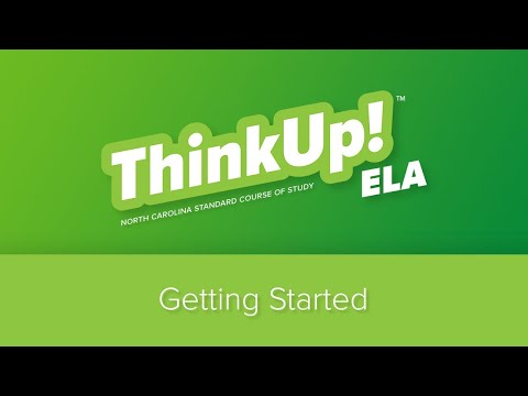 ThinkUp! ELA | North Carolina | Getting Started