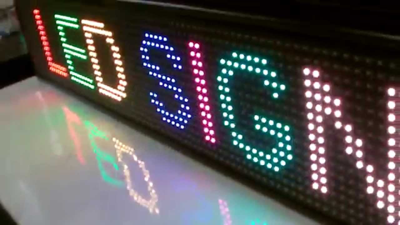 Product Review: 7 Color Led Scrolling sign P10RGB-1
