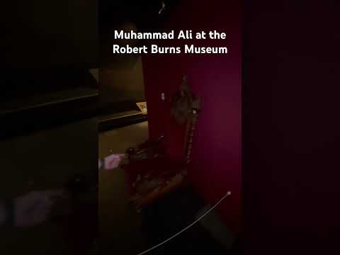 Muhammad Ali at the Robert Burns Museum go check it out Guys #boxing #muhammadali #robertburns