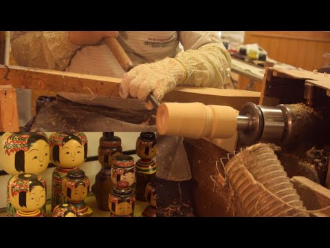 Awsome technic.Japanese traditional Wooden Doll:150 years of traditional craft skills.