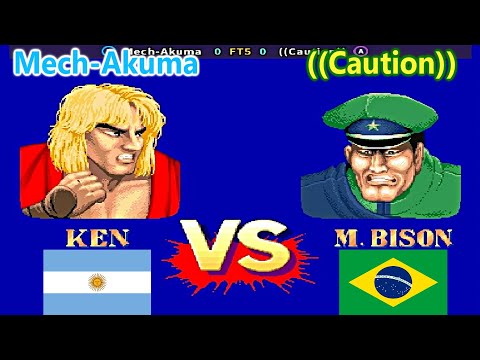 Street Fighter II': Champion Edition - Mech-Akuma vs ((Caution)) FT5