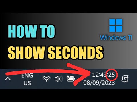 How To Show Seconds On Taskbar Clock | Windows 11