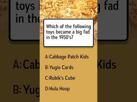 What toy was a major fad in the 1950s?