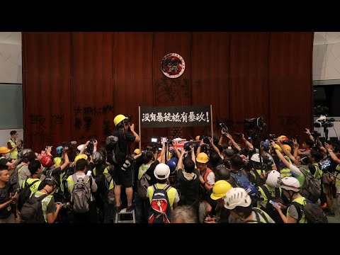 Watch live: Hong Kong police move to clear protesters from legislative building