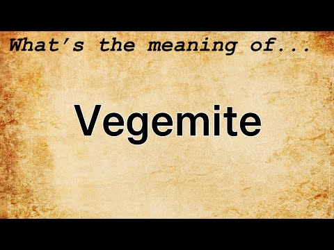 Vegemite Meaning : Definition of Vegemite