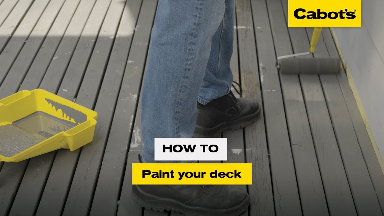 How to paint your deck | Cabot's Timbercolour® Deck & Exterior Paint
