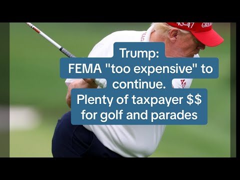 Trump has visited ZERO natural disasters, says FEMA "too expensive"... are we great again yet?